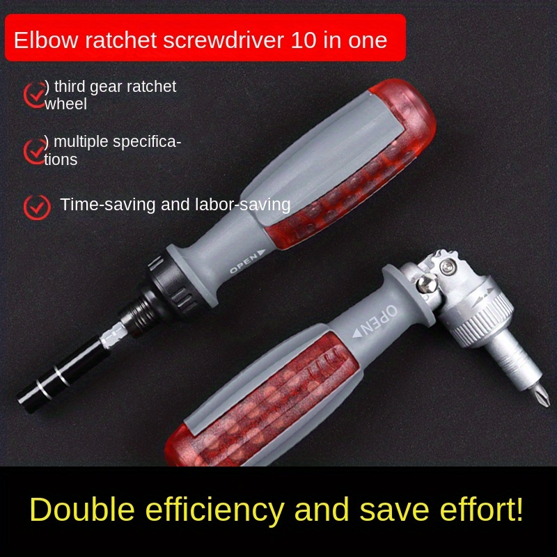 Versatile Ratchet Screwdriver Set Adjustable Multi Function - Temu ...