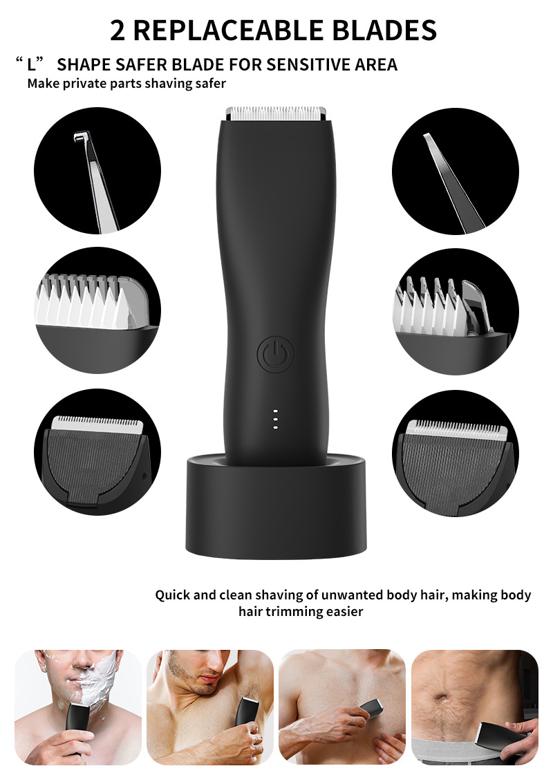 Skin Safe Electric Men Women Body Hair Trimmer Ceramic Blade - Temu ...