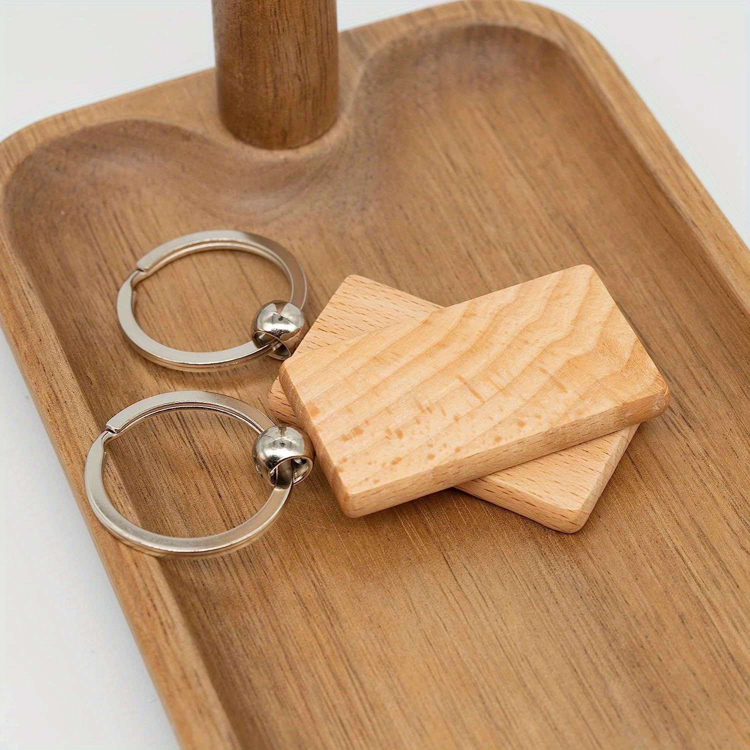 Wooden Engraved Blank Rectangular Key Chain Pendant Diy - Temu New Zealand