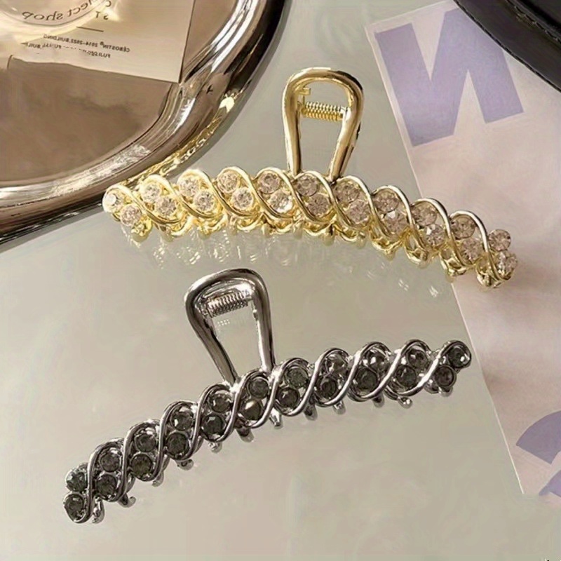 Exquisite Inlaid Hair Grab Clip Vintage Large - Temu Netherlands