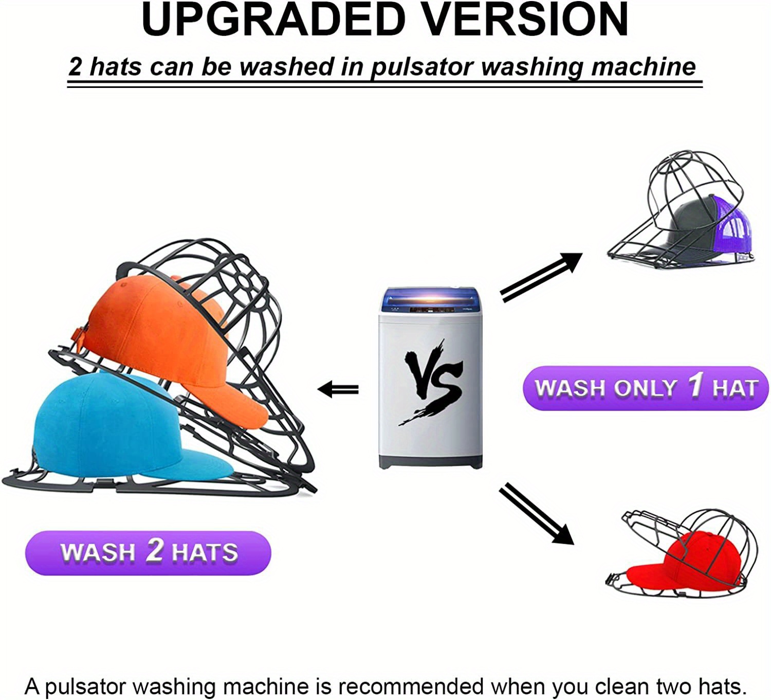 1pc hat washer for washing machine baseball hat washer organizer wash ...