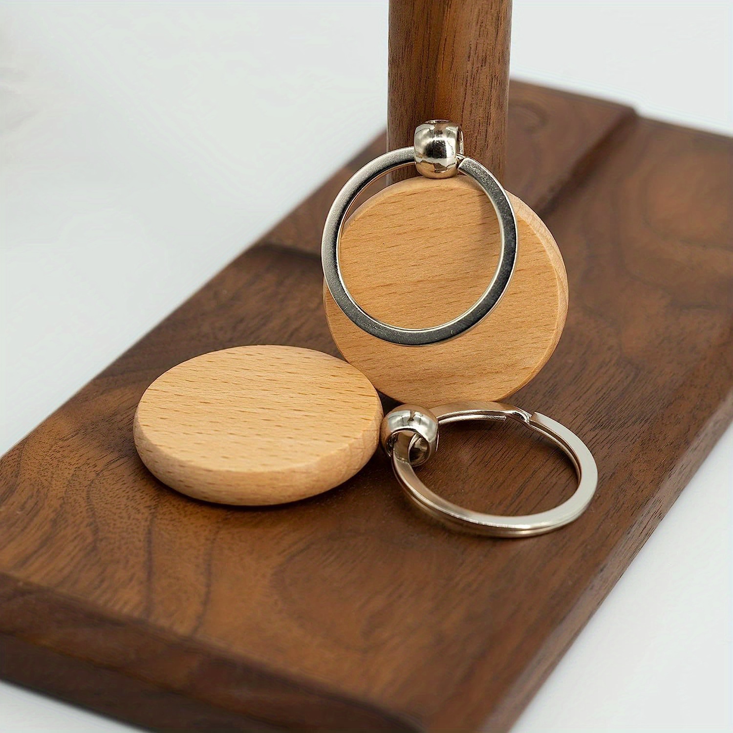 Wooden Engraved Blank Rectangular Key Chain Pendant Diy - Temu New Zealand