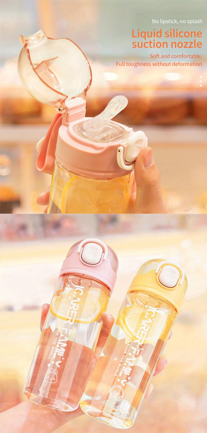 Car mounted Plastic Cup Rainbow Party Straw Cup - Temu