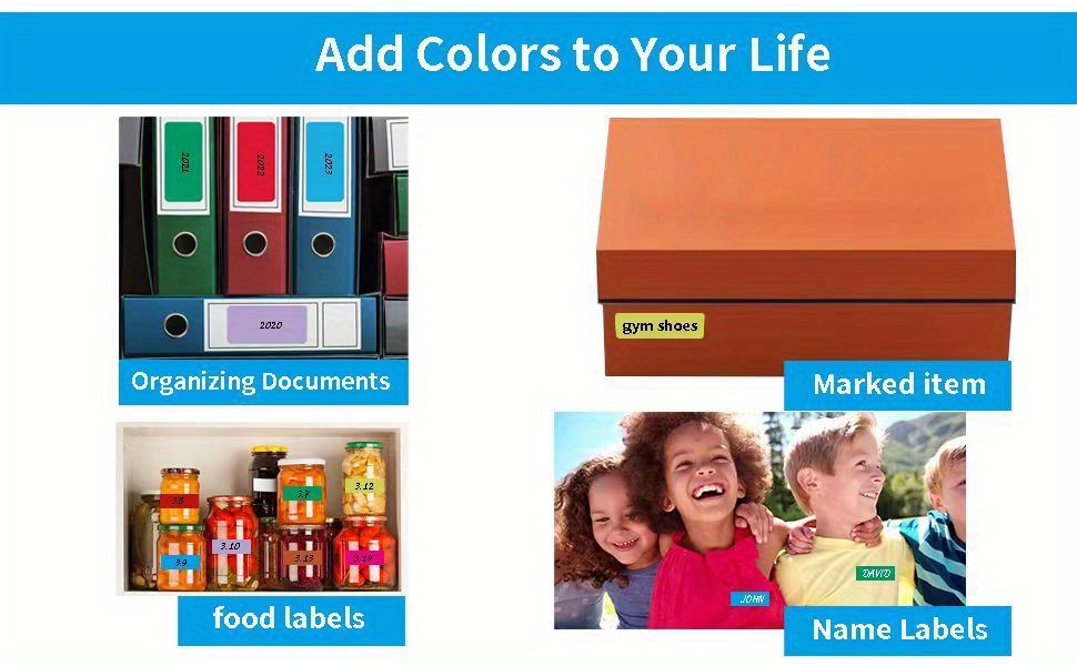 200 Labels Rectangular Color Coding Labels Blank - Temu New Zealand