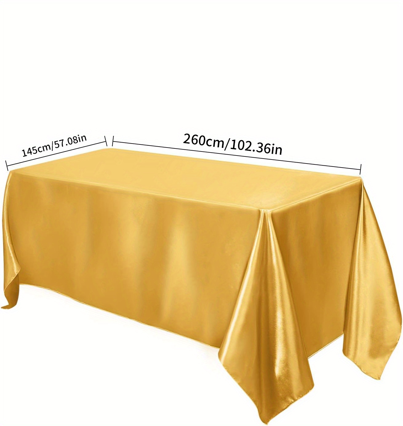 Polyester Tablecloth Solid Color Satin Tablecover Waterproof - Temu Portugal