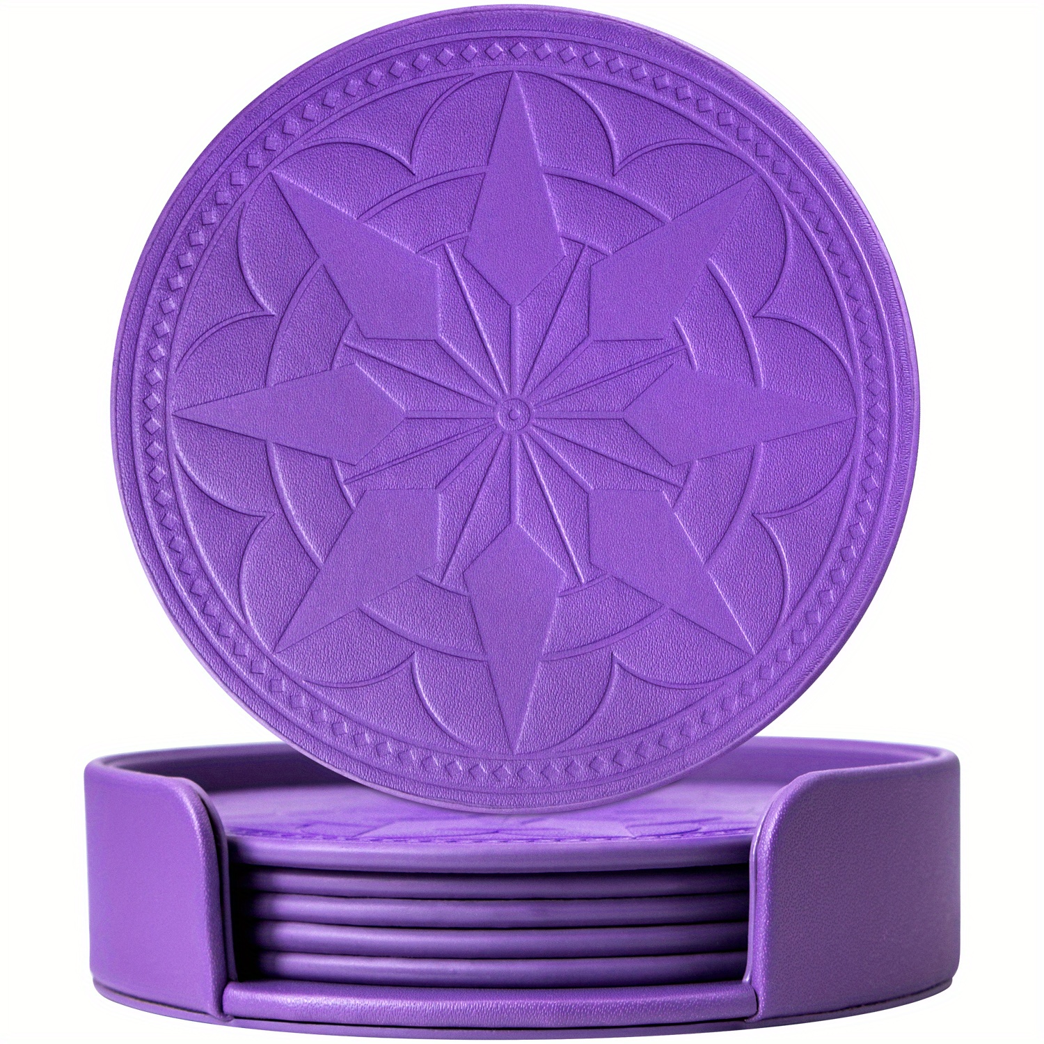 Round Coaster Solid Color Round Insulated Mat - Temu Canada