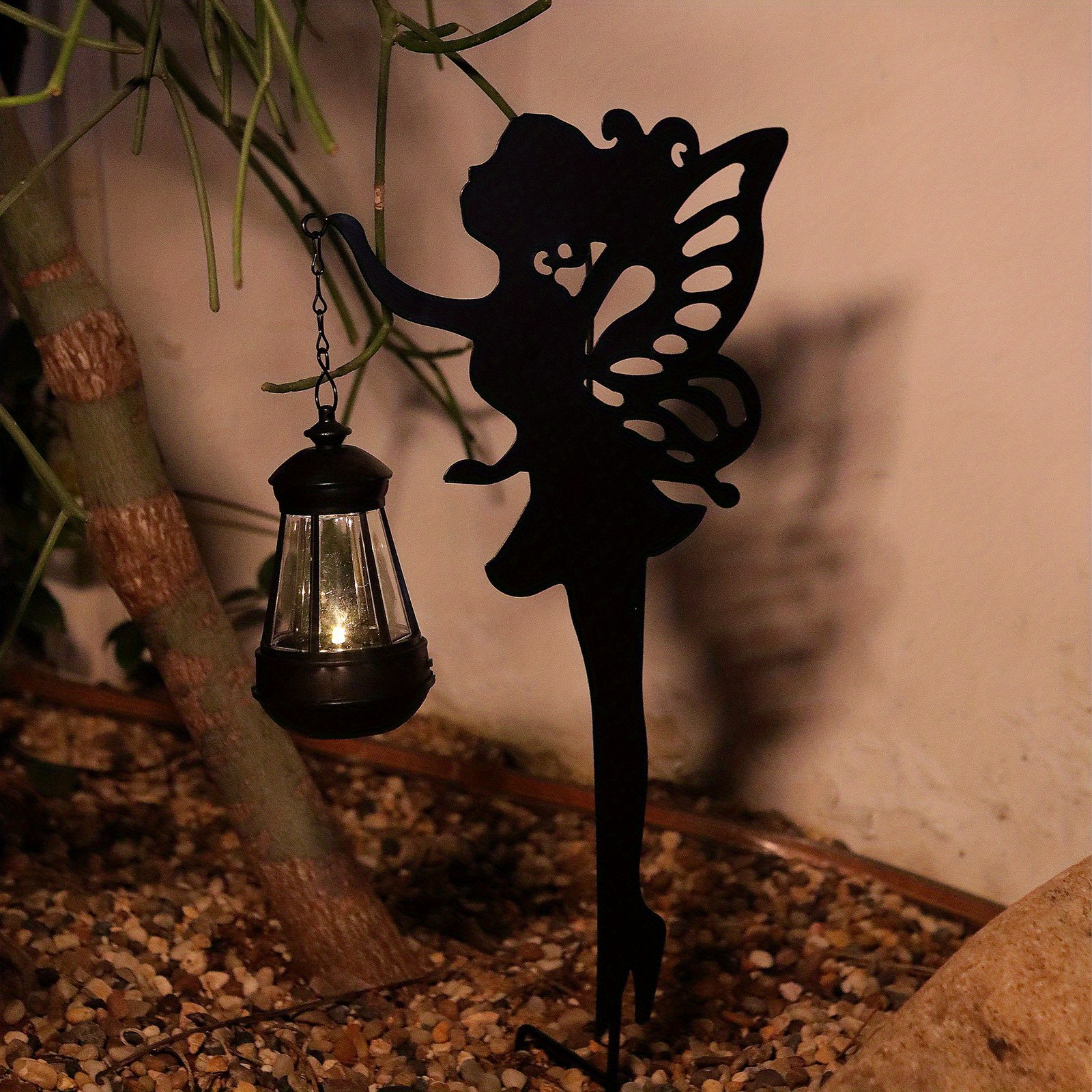 Solar Iron Fairy Lantern Lamp Villa Garden Garden Lawn - Temu