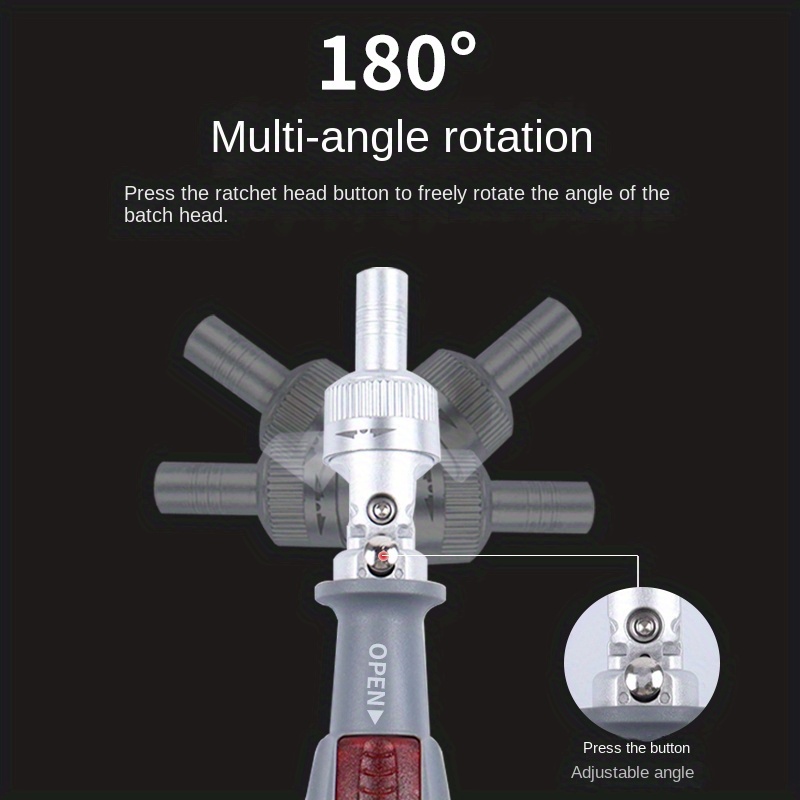 Versatile Ratchet Screwdriver Set Adjustable Multi Function - Temu ...