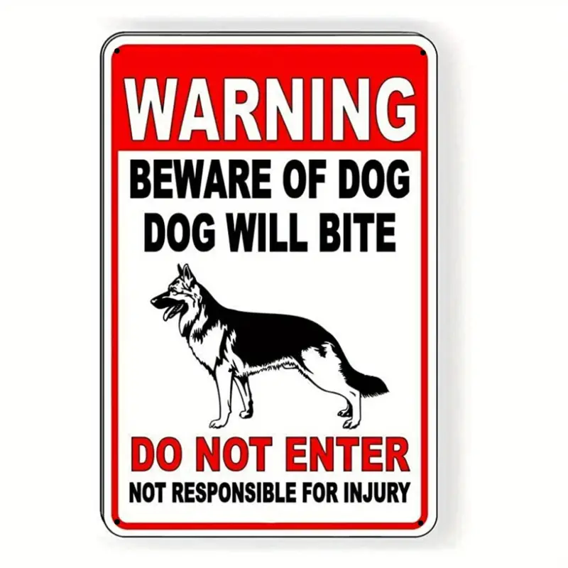 Metal Tin Sign German Shepherd Warning Sign Warning Beware - Temu New ... Metal Tin Sign German Shepherd Warning Sign Warning Beware - Temu New ...