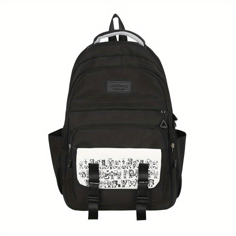 Fashion Simple Trendy High School Middle Students Backpack - Temu ...