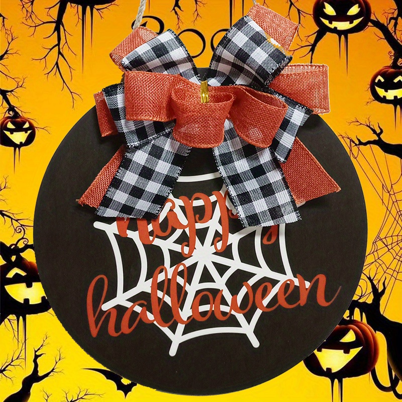 Wooden Halloween Bowknot Wooden Spider Web - Temu Australia