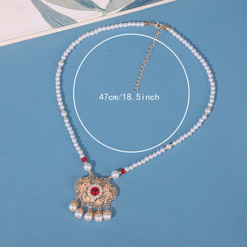 chinese style pearl necklace costume - Temu Canada