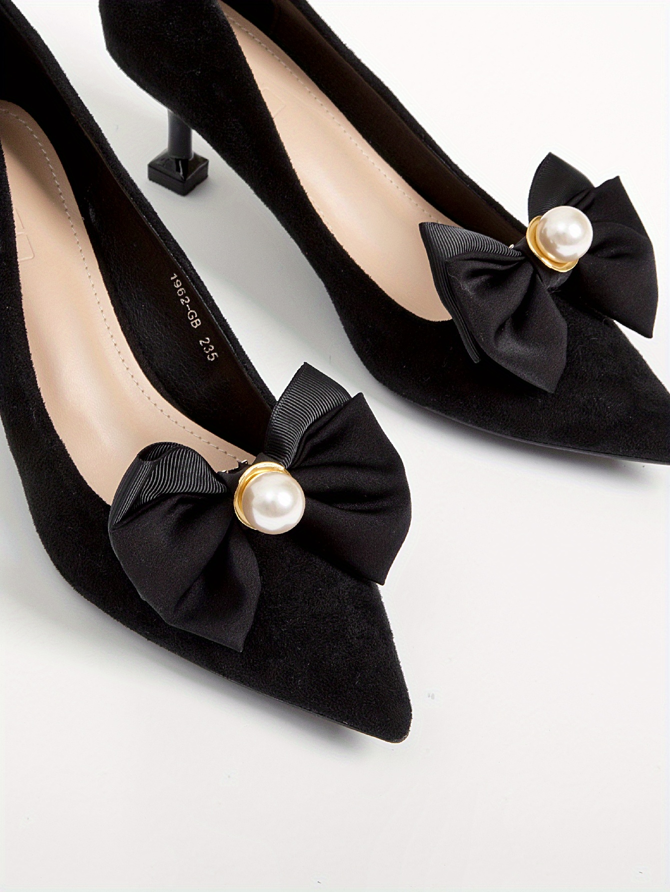 Pearl Bowknot Design Shoe Clips Detachable Shoe Buckles - Temu Canada