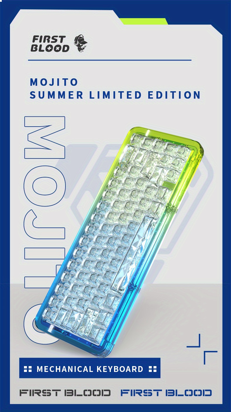 First Blood B67 Tri Mode Wireless Mechanical Keyboard Rgb - Temu Australia