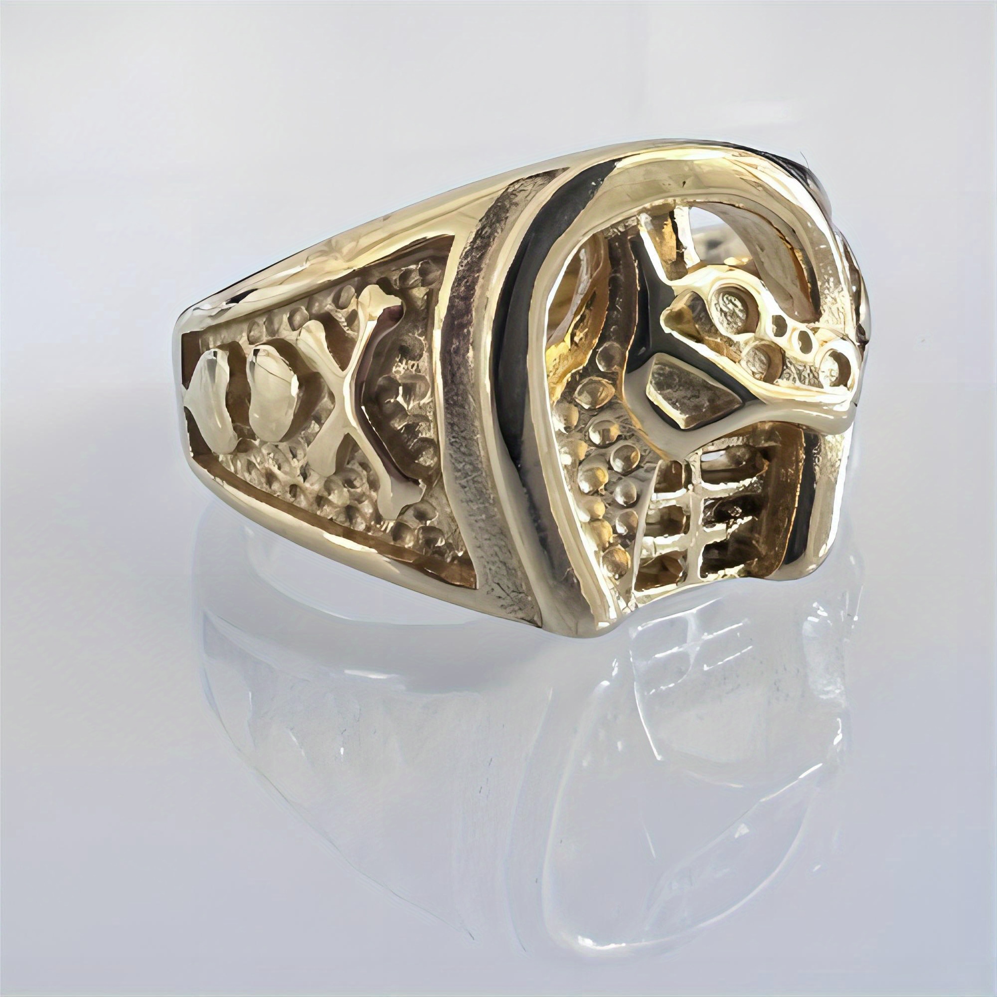 Trendy Retro Horse Head Ring Men Daily Decoration Gift - Temu United ...