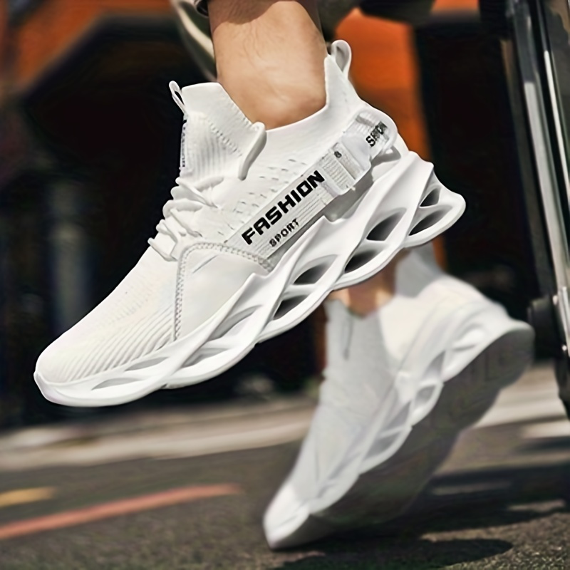 Mens Blade Sneakers Lace Up Sneakers Athletic Shoes Shock Absorbing And ...