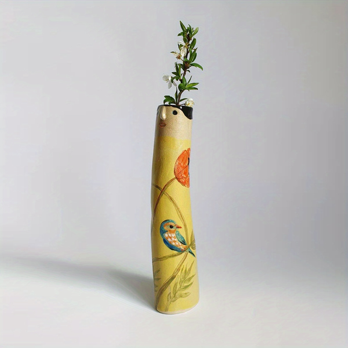 Flower Bud Vase Resin Boho Home Vase Cute Shelf Decor Boho - Temu