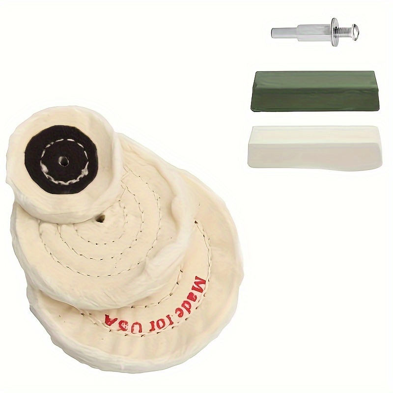 1 set new buffing polishing wheel with compound kit for metal polishing ...
