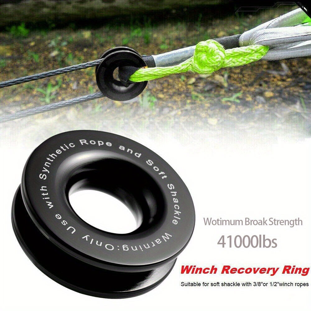 Atv Utv Suv Truck road Vehicle Recovery Ring Winch Rope - Temu