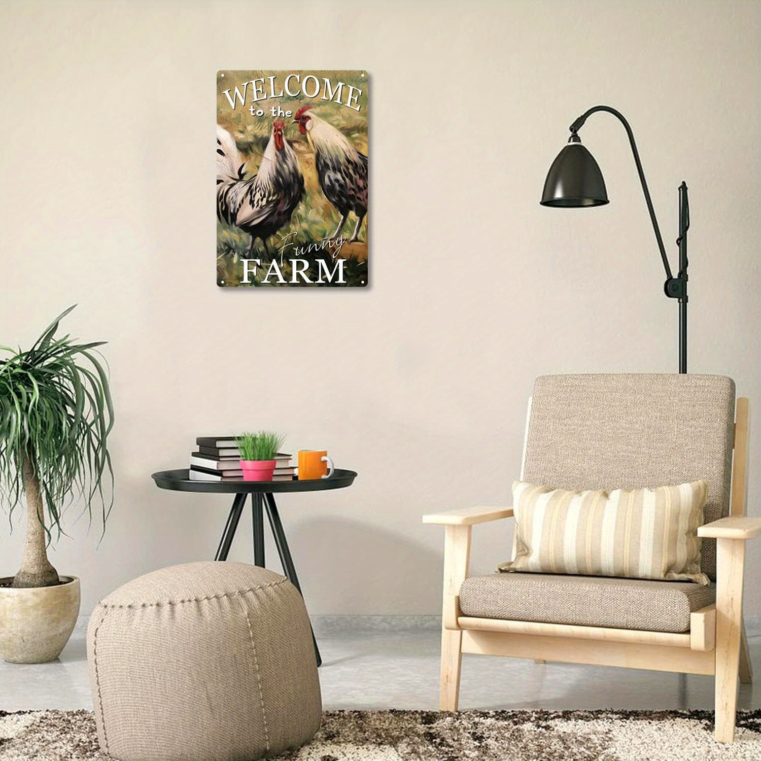 Vintage Tin Poster Welcome Funny Farm Country Cottage - Temu United ...