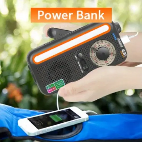 2000mah 비상 크랭크 및 날씨 라디오 수동 크랭크태양열usb 충전 휴대용 라디오 Wb Temu Republic