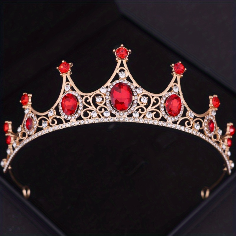 Elegant Sparkly Rhinestone Tiara Crown Women - Temu United