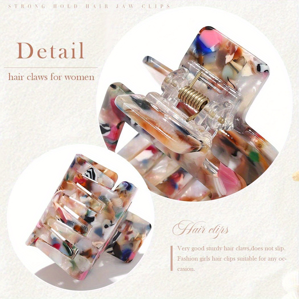 Acetate Claw Clip Small Hair Claw Clips Colorful Jaw - Temu Australia