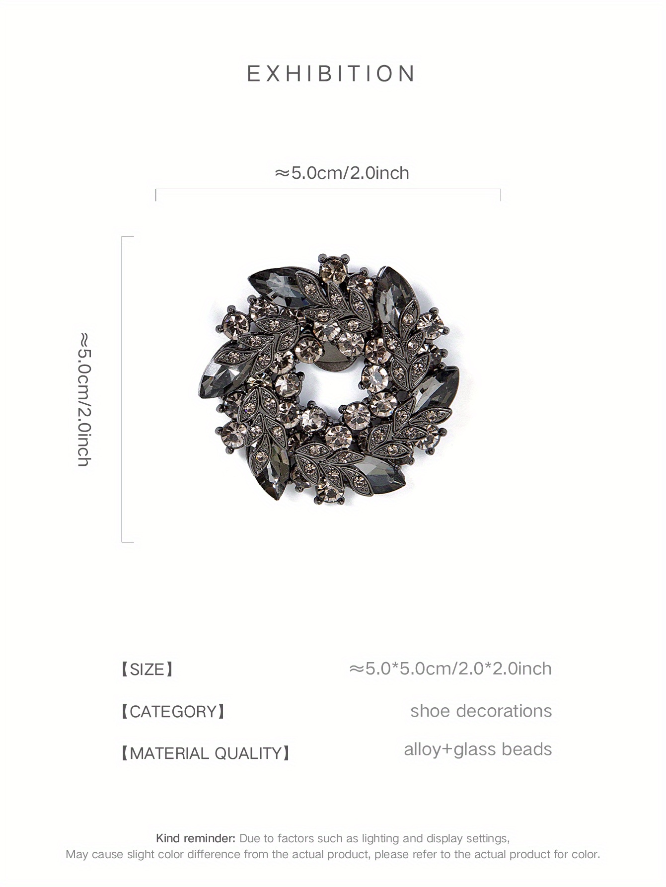 Trendy Round Shoe Clips Wedding Party Shoe Accessories - Temu Australia