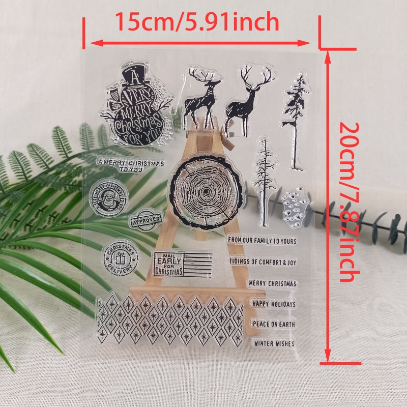 Stamps Dies 2023 2024 Card Making Christmas Snowman Clear - Temu United ...