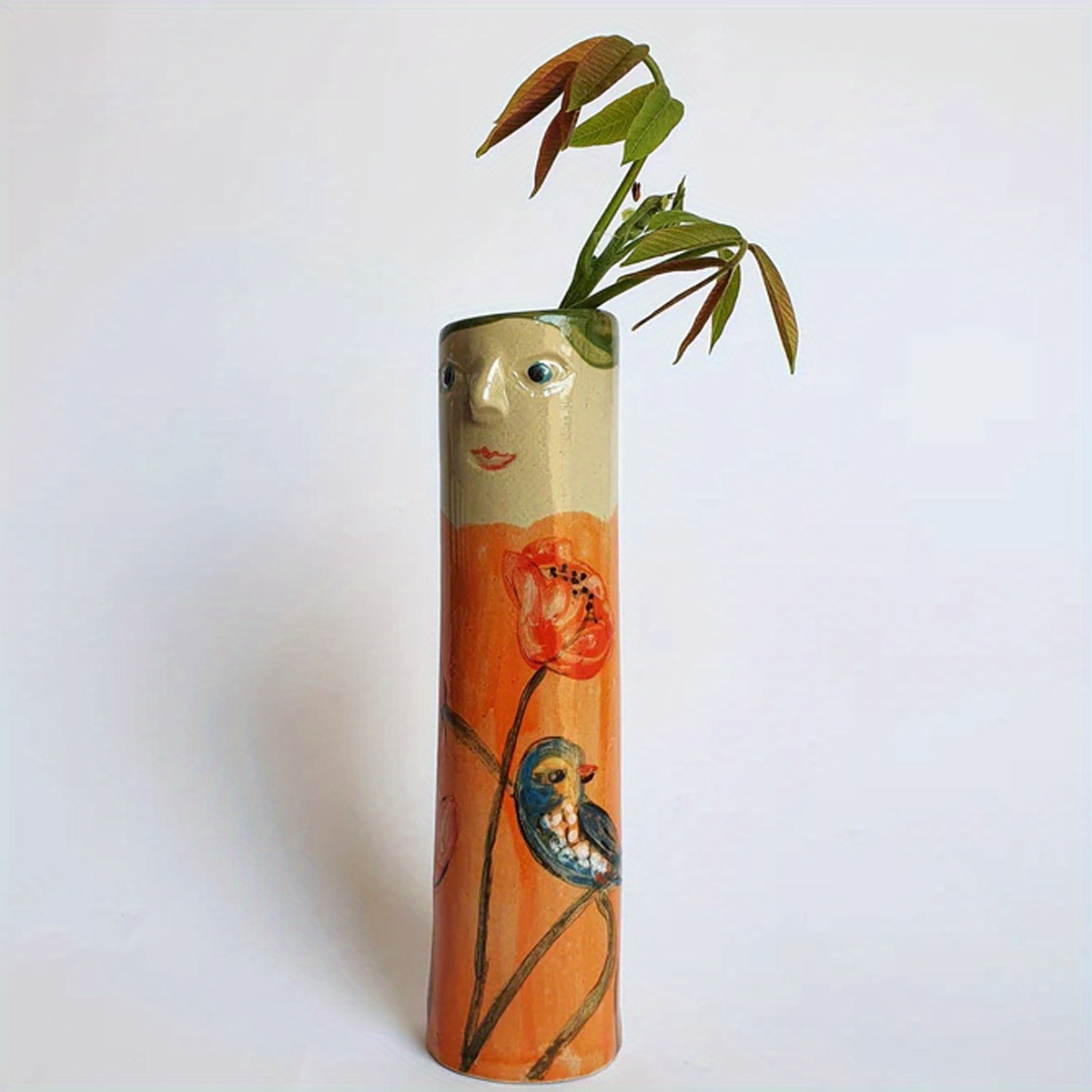 Flower Bud Vase Resin Boho Home Vase Cute Shelf Decor Boho - Temu New ...