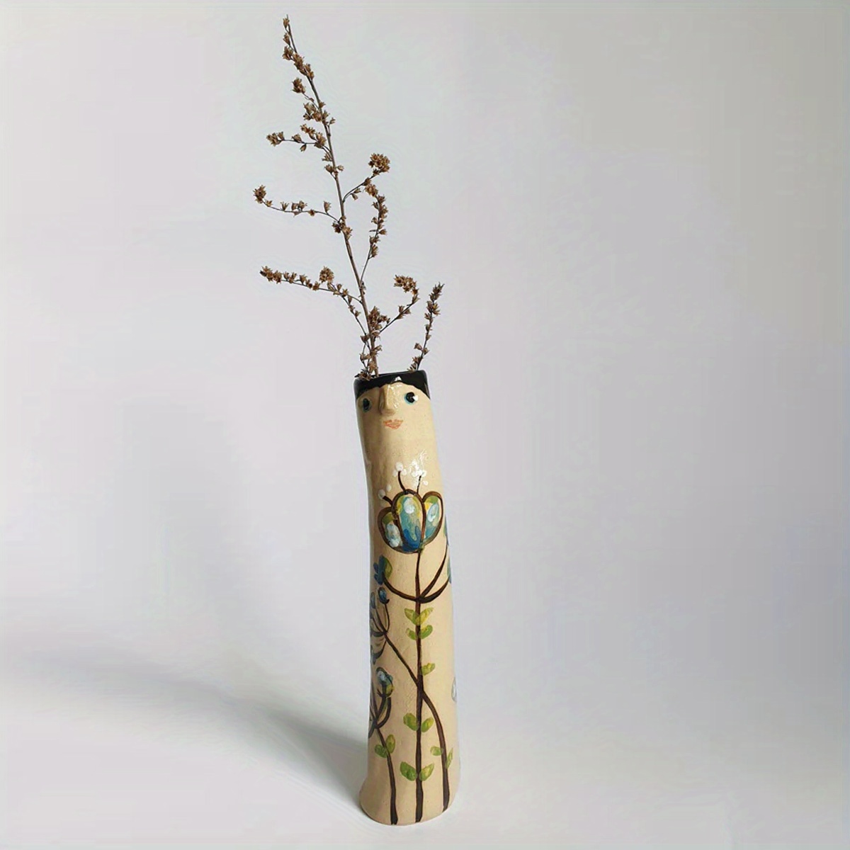 Flower Bud Vase Resin Boho Home Vase Cute Shelf Decor Boho - Temu