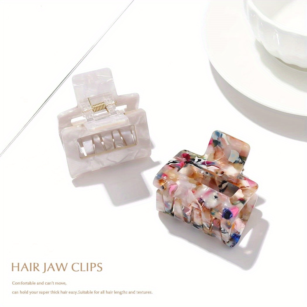 Acetate Claw Clip Small Hair Claw Clips Colorful Jaw - Temu Australia