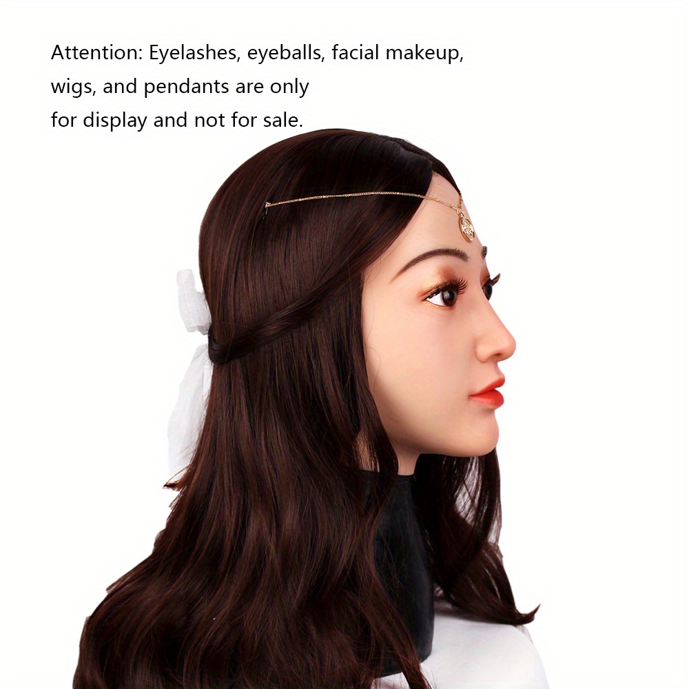 1pc Mens Dress Up Realistic Silicone Headgear Mask Suitable For Cosplay ...