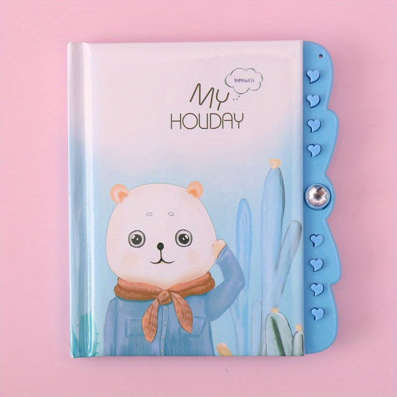 Diary Lock Password Student Notebook Small Fresh Cute - Temu Ireland