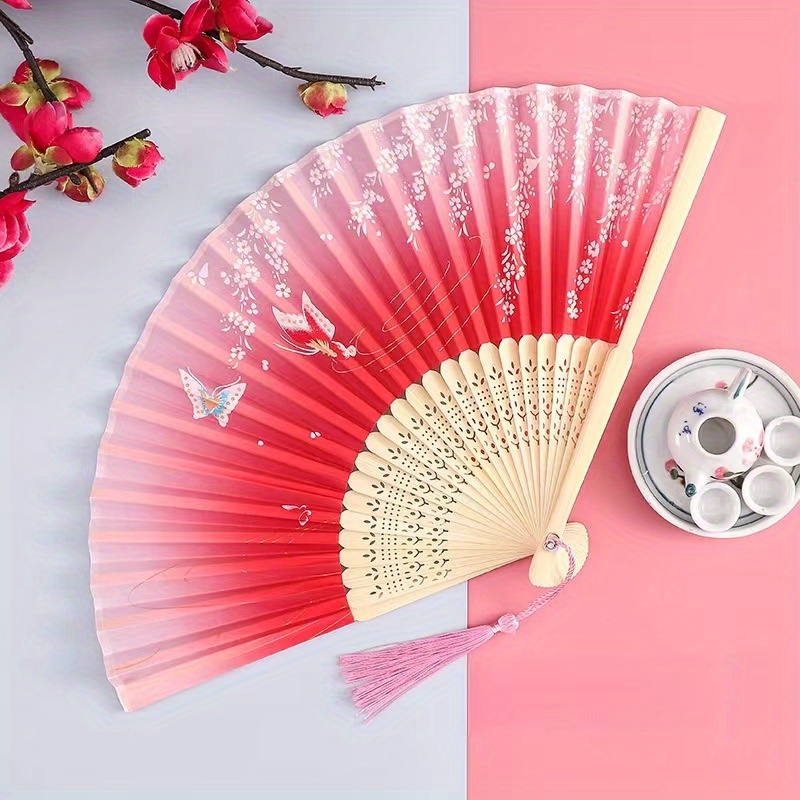 chinese style su folding fan antique bamboo fan in summer - Temu Norway