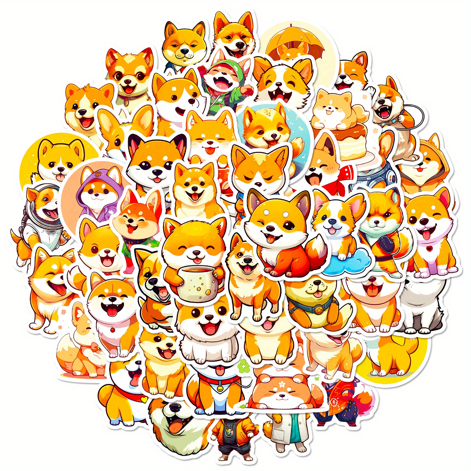 Dog Stickers Super Cute Dog Series Stickers Cartoon Puppy - Temu Canada