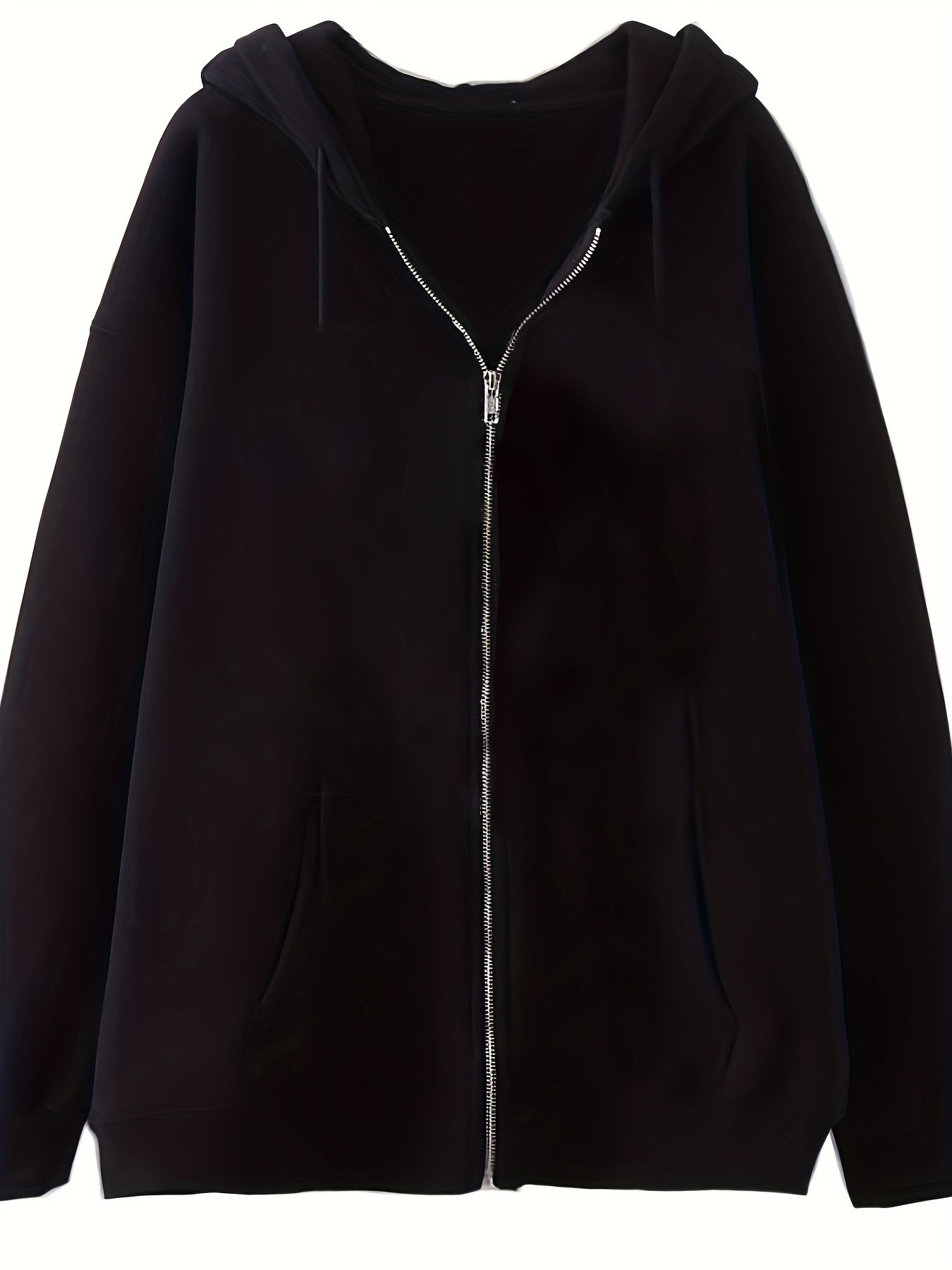 Elegant Loose Solid Zipper Maternity Sweatshirt Long Sleeve - Temu New Zealand