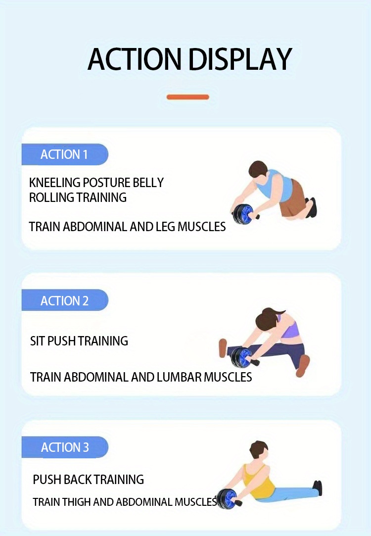 Abdominal Roller Abdominal Exercise Wheel Men Women Tummy Temu United