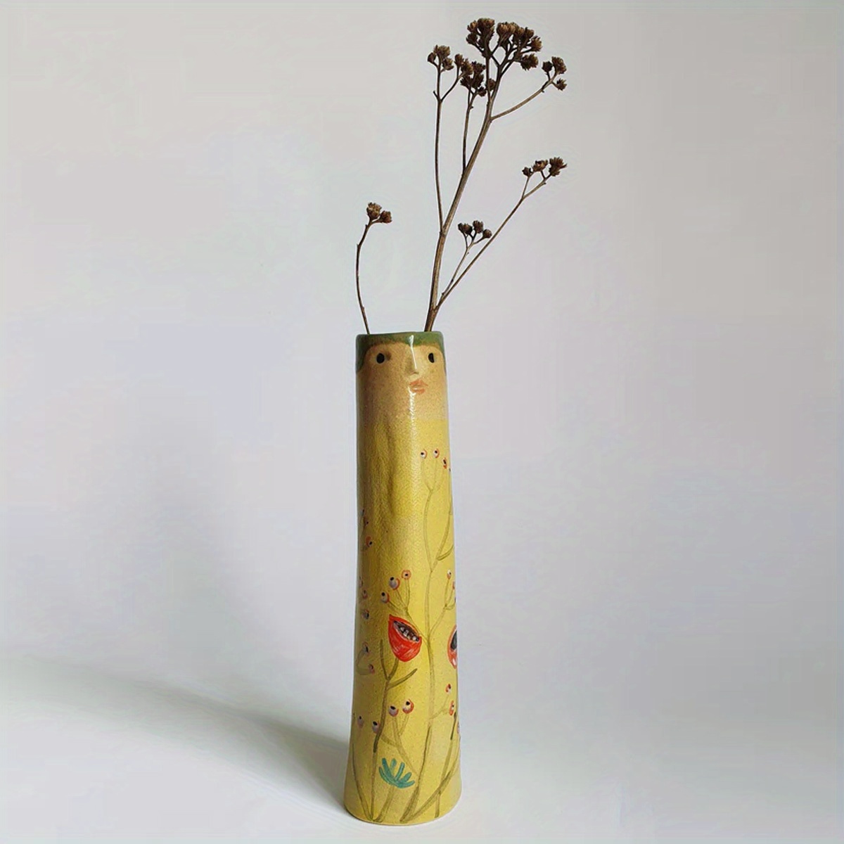 Flower Bud Vase Resin Boho Home Vase Cute Shelf Decor Boho - Temu