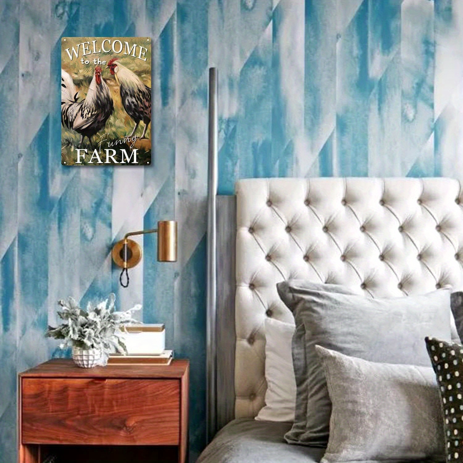 Vintage Tin Poster Welcome Funny Farm Country Cottage - Temu United ...