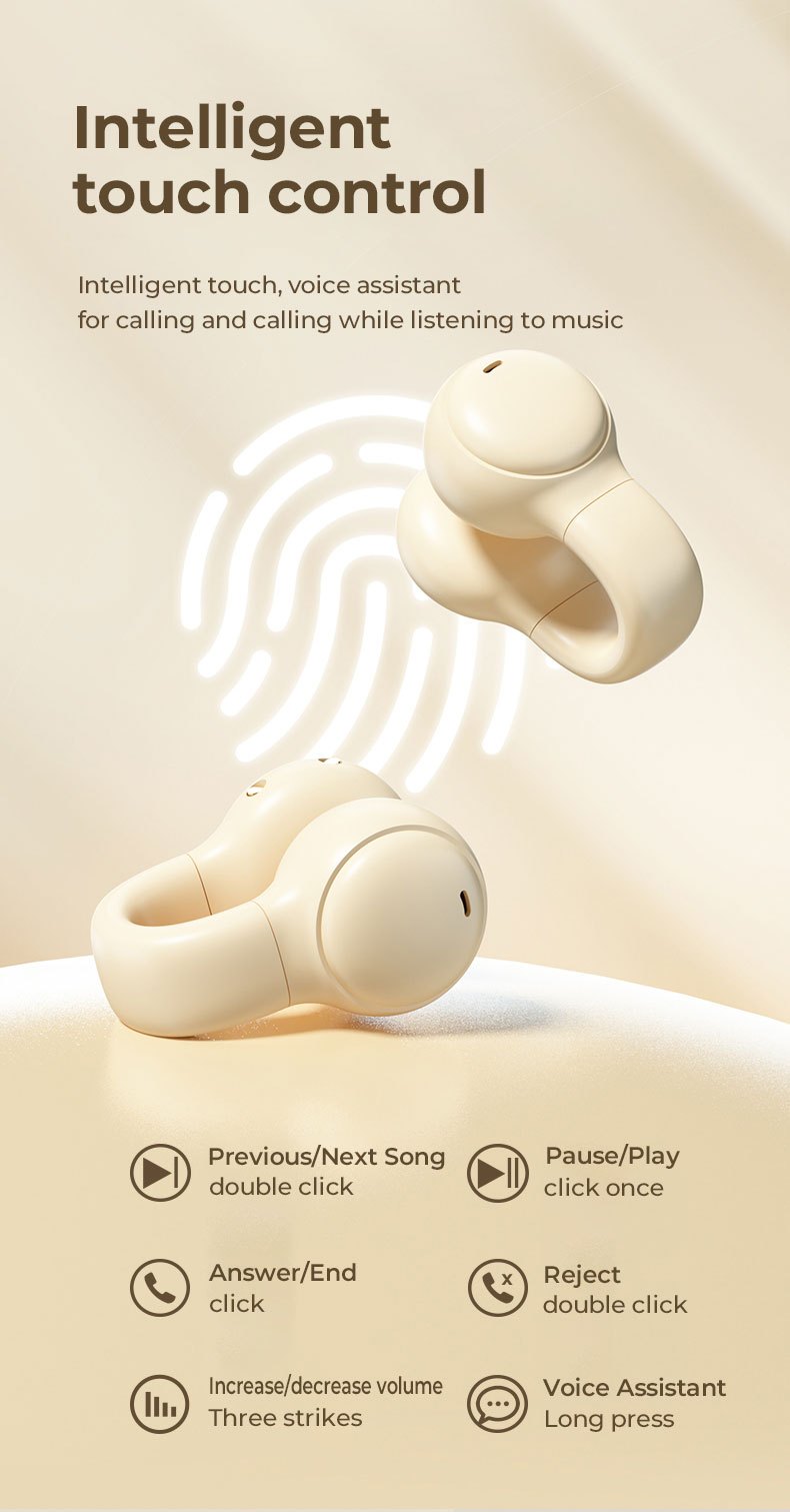 Sports Clip Wireless Earphones Long Battery Life - Temu United