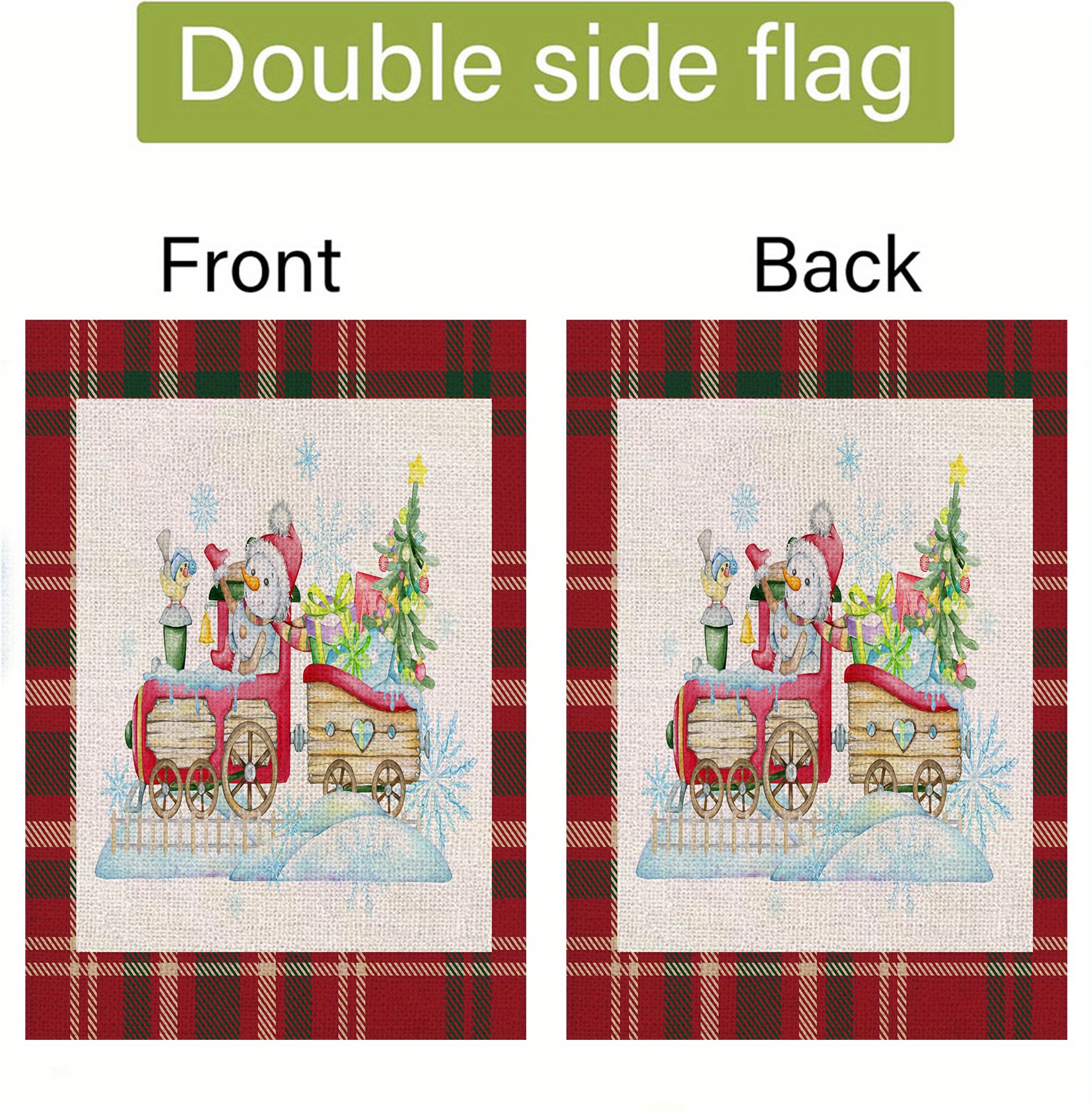 Holiday Garden Flag Vertical Double Sided Printed Yard - Temu Canada