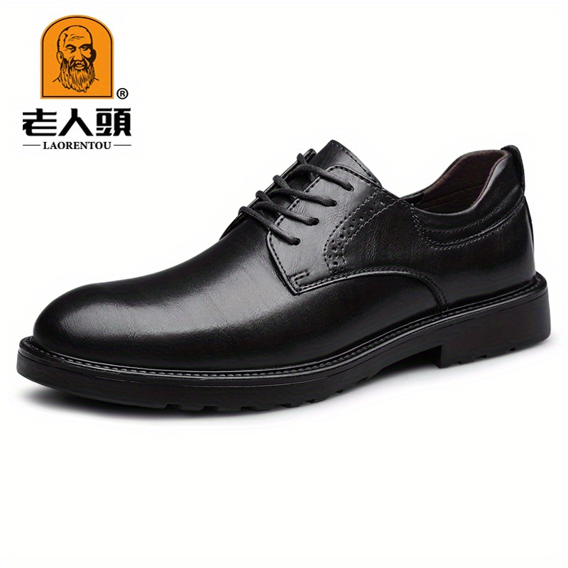 メンズ シューズ、レースアップフロントドレスシューズ男性用、ビジネス ル結婚式黒ネクタイ イベント Mens Shoes Temu