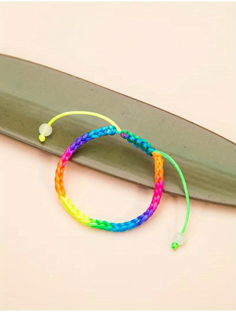 Lucky Blessing Prayer Braided Hand Rope Bracelet Men Women - Temu New ...