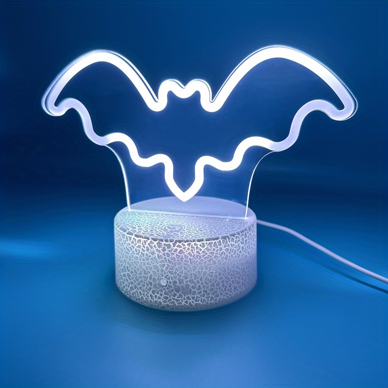 Adorable 3d Led Bat Lights Cute Halloween Decor Stuff Bat - Temu Australia