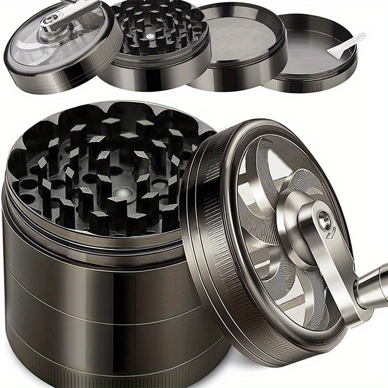 Grinder Zinc Hand Crank Spice Grinder Metal Grinder Kitchen - Temu ...