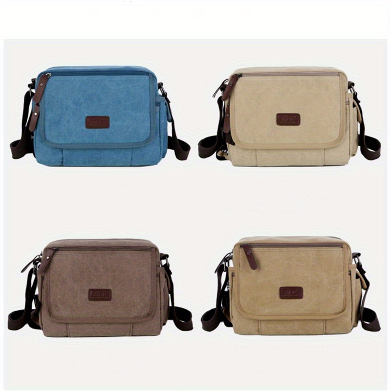Canvas Shoulder Bag Men Casual Sports Crossbody Bag Tool - Temu Norway