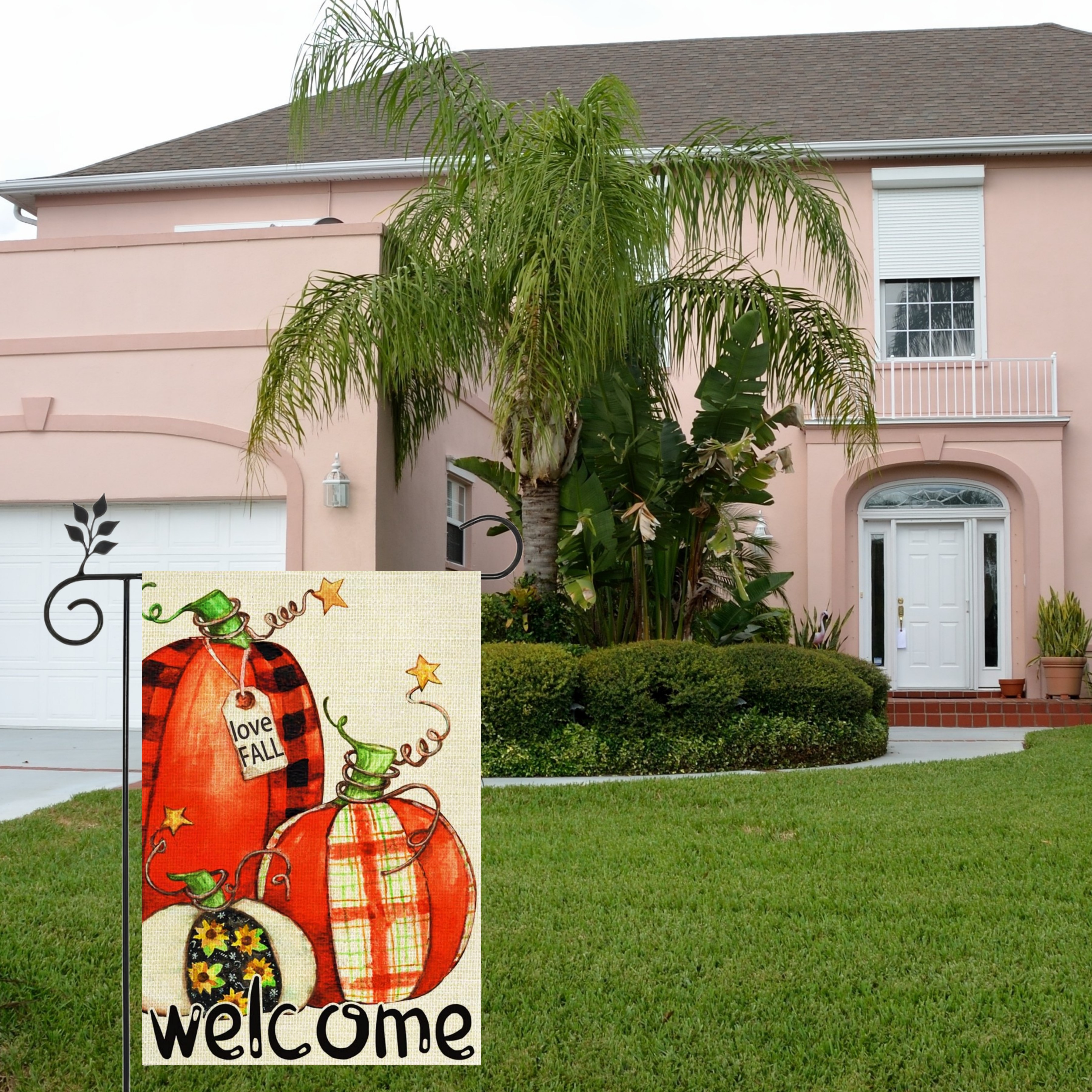 Pumpkin Thanksgiving Holiday Outdoor Decoration Garden Flag - Temu Canada