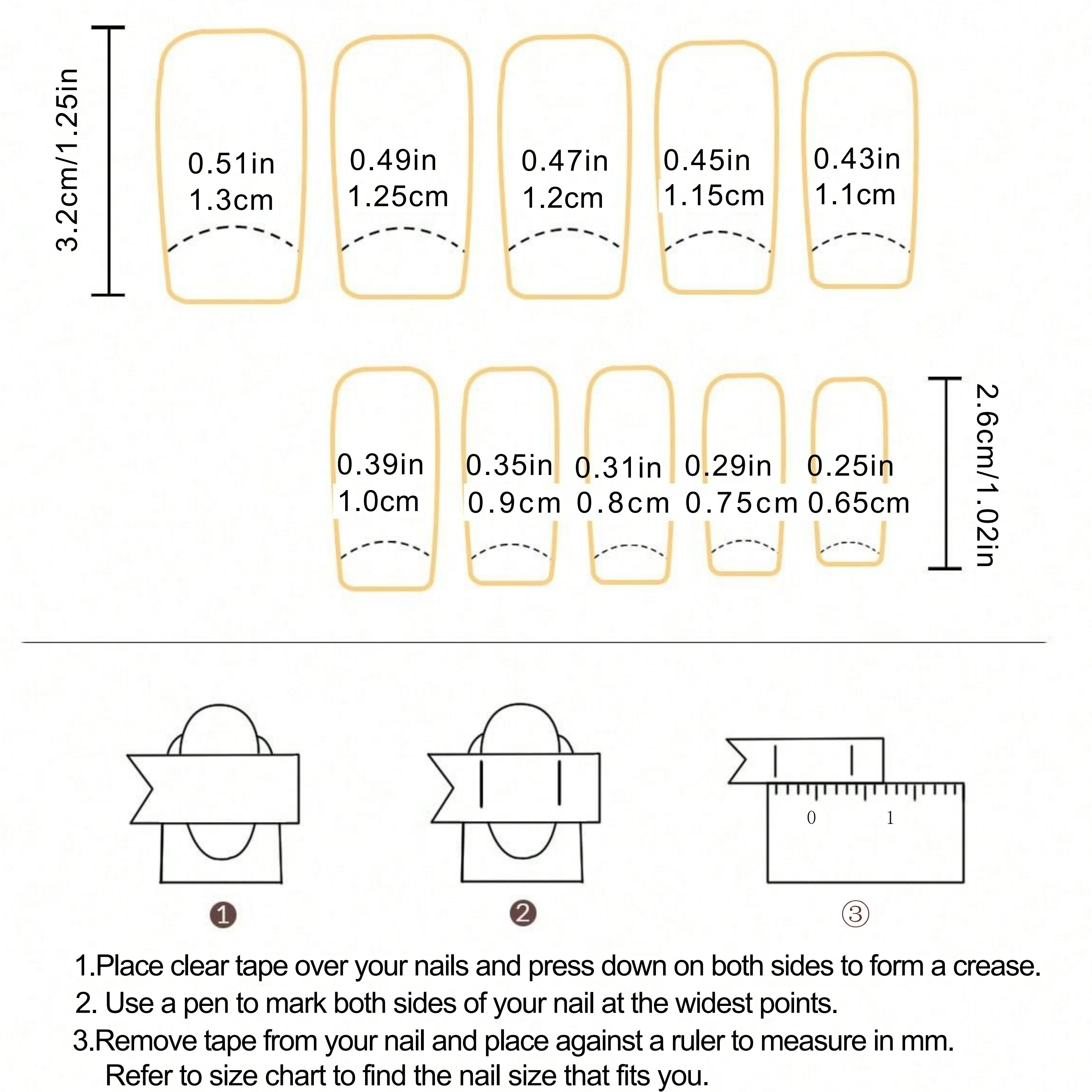 24pcs Black French Tip Nails Cute Flower Heart And - Temu Netherlands