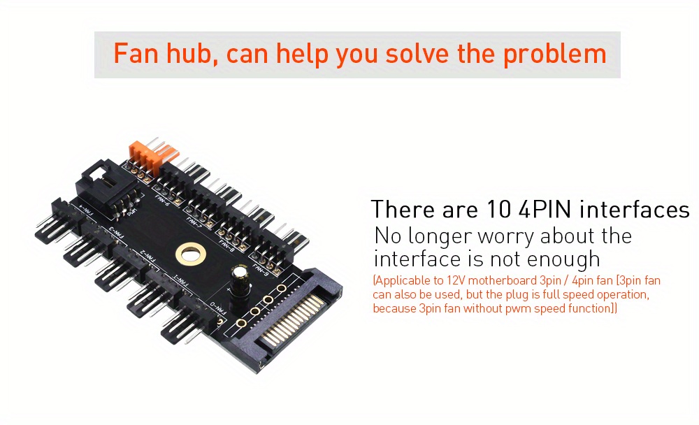 Tishric Hot 1 10 Way Splitter Cooler Cooling Fan Hub - Temu United Kingdom